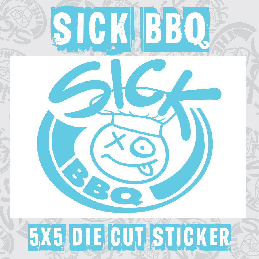 Sick BBQ Die Cut Sticker – Sick The Mag
