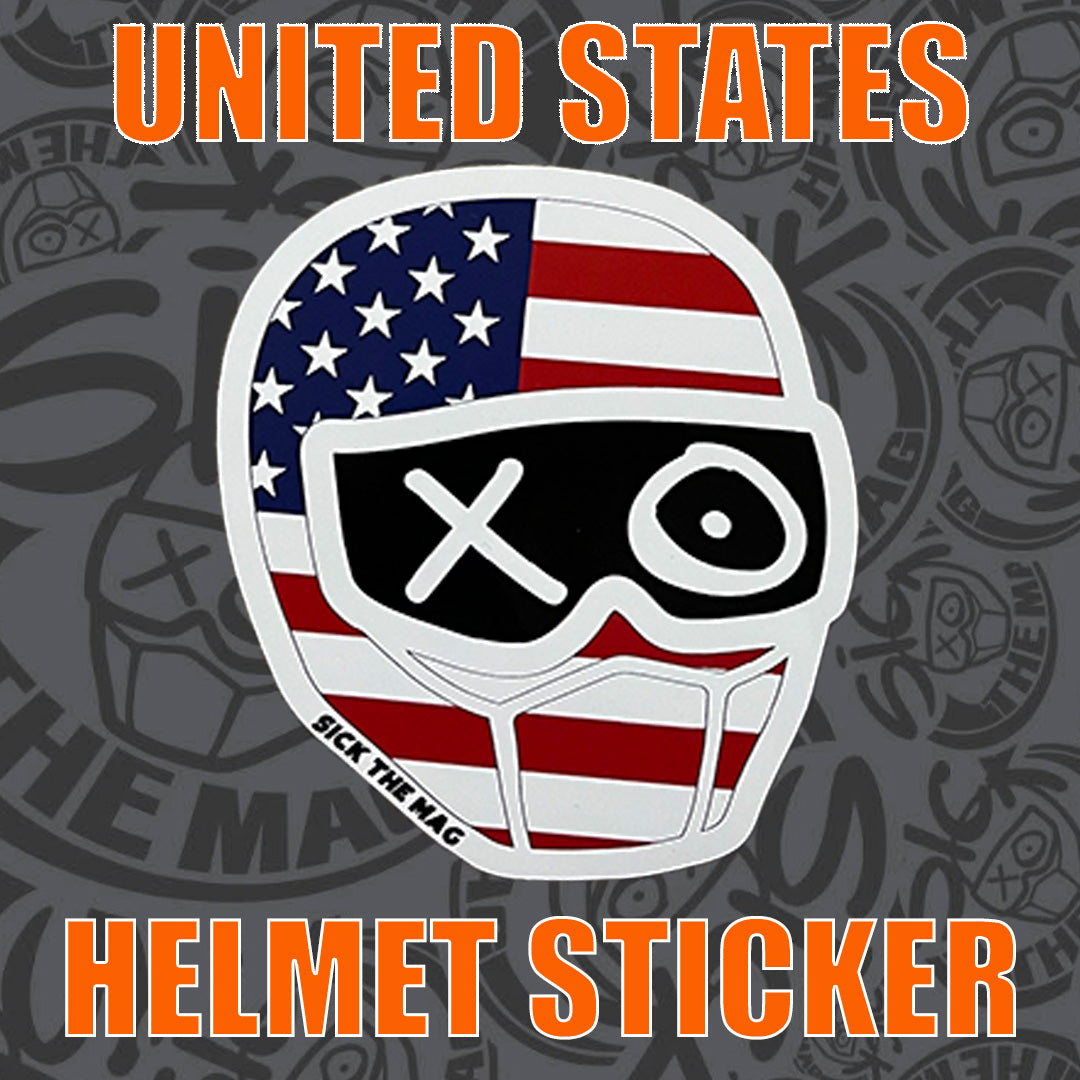 U.S.A. Helmet Sticker – Sick The Mag